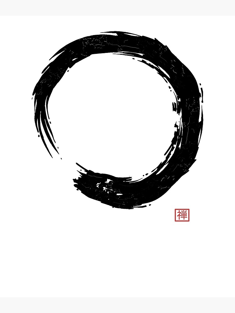 "Calligraphy Enso Circle Zen Buddhism" Poster for Sale by MGO-Design ...