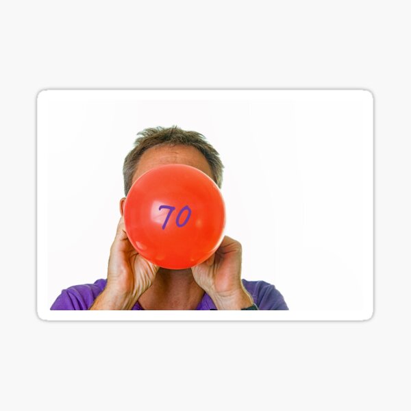 "Happy Birthday 70!" Sticker for Sale by Photopat | Redbubble