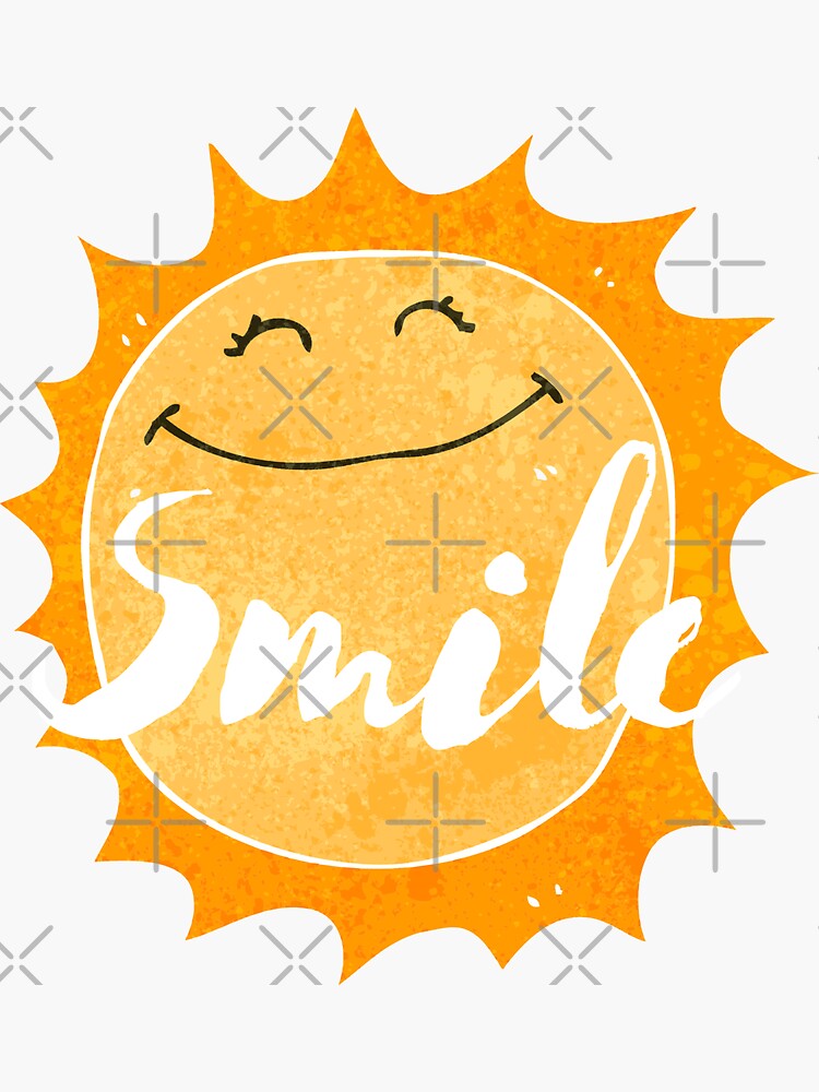 "Happy sun" Sticker for Sale by IONcreatION | Redbubble