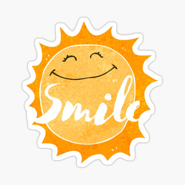 "Happy sun" Sticker for Sale by IONcreatION | Redbubble