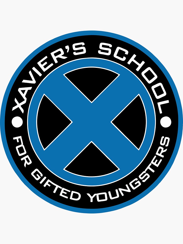 "BEST TO BUY - Xaviers School Logo " Sticker by hazelrungaz | Redbubble