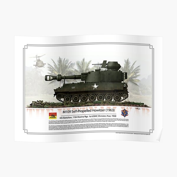 "M109 Self Propelled Howitzer" Poster by TheCollectioner | Redbubble