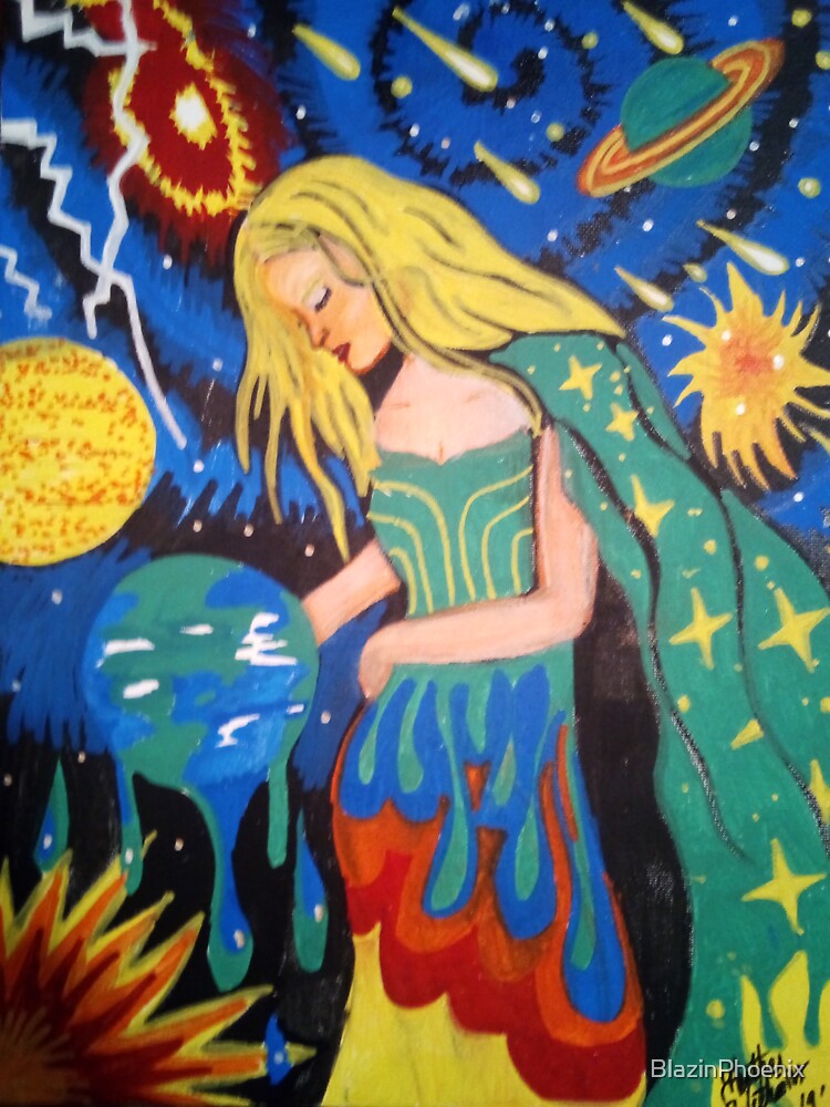 "Universal Mother" Sticker for Sale by BlazinPhoenix | Redbubble