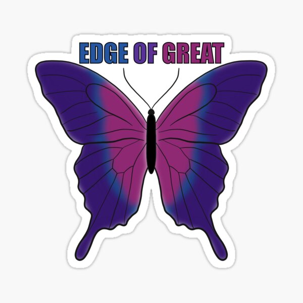 "Edge of great" Sticker by SkaiMerch | Redbubble