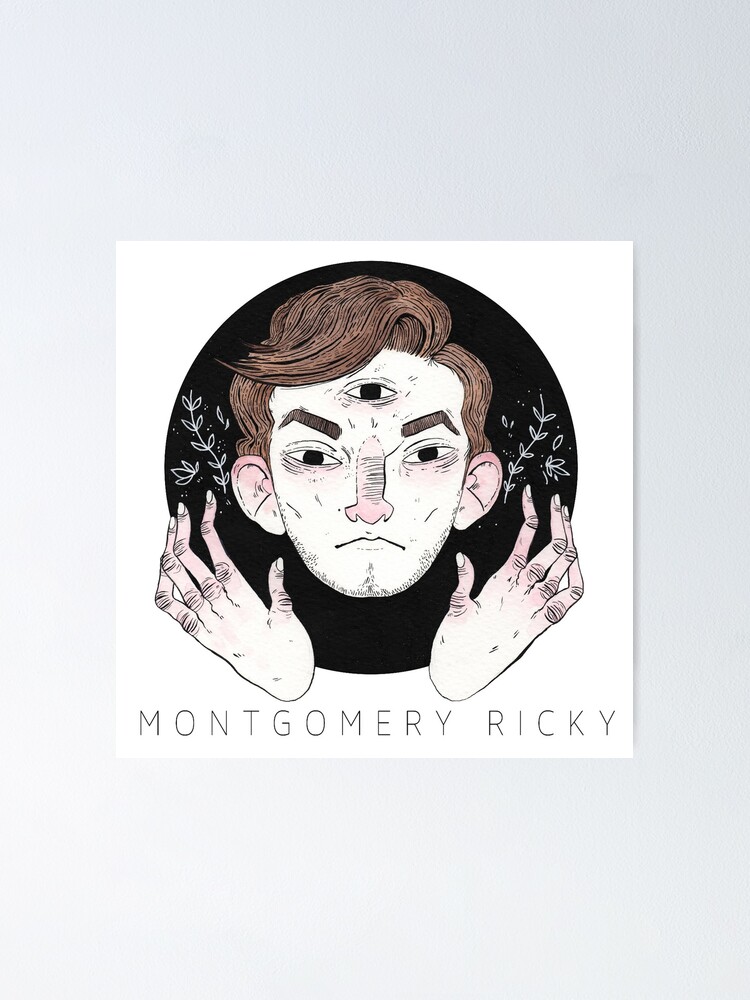 "MONTGOMERY RICKY ALBUM COVER WHITE" Poster von DesignAnchor | Redbubble