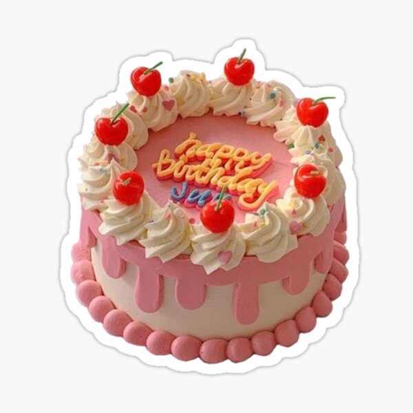 "birthday cake" Sticker by coconut-milk | Redbubble