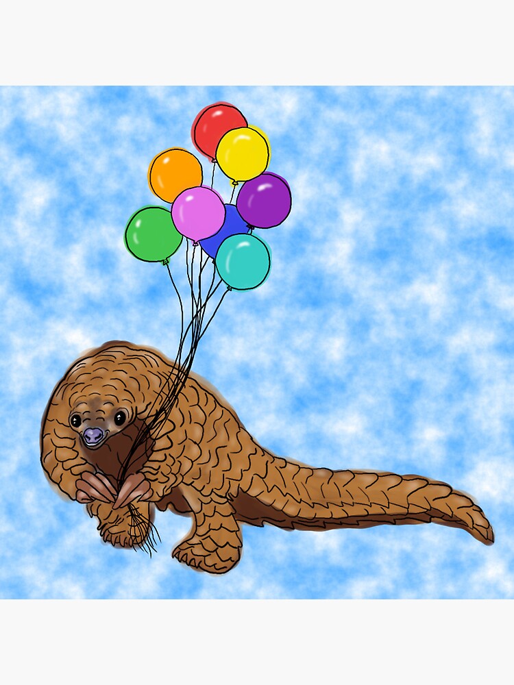 "polite pangolin " Sticker for Sale by SpoogleDoodle | Redbubble