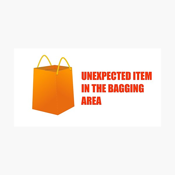 "Unexpected Item In The Bagging Area - Self Service Checkout ...