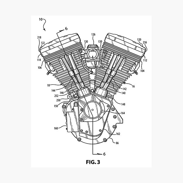 "V-Twin Engine 1" Photographic Print by manuuu21 | Redbubble
