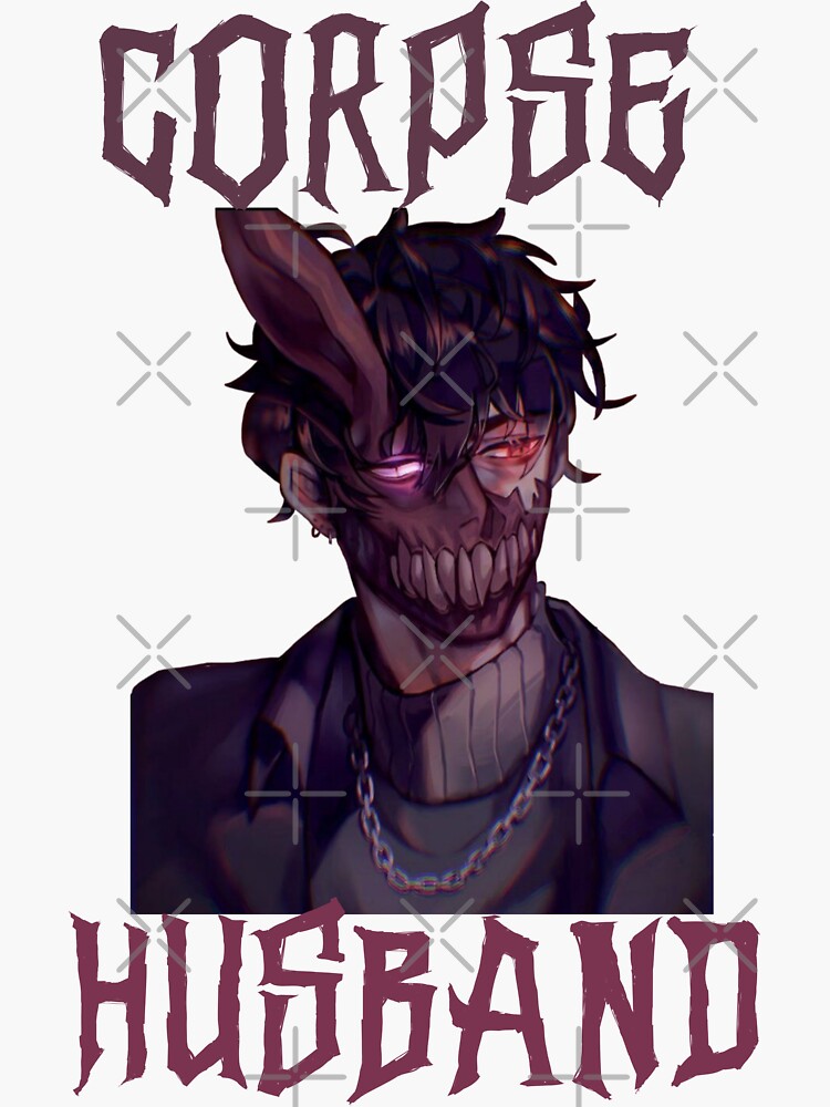 "Corpse husband face corpse husband gaming " Sticker by Mimo15 | Redbubble