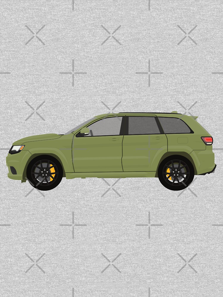 "Grand Cherokee Trackhawk Car in Metallic Green" T-shirt by JHMimaging ...