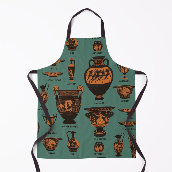 "Ancient Greek Pottery" Apron for Sale by flaroh | Redbubble
