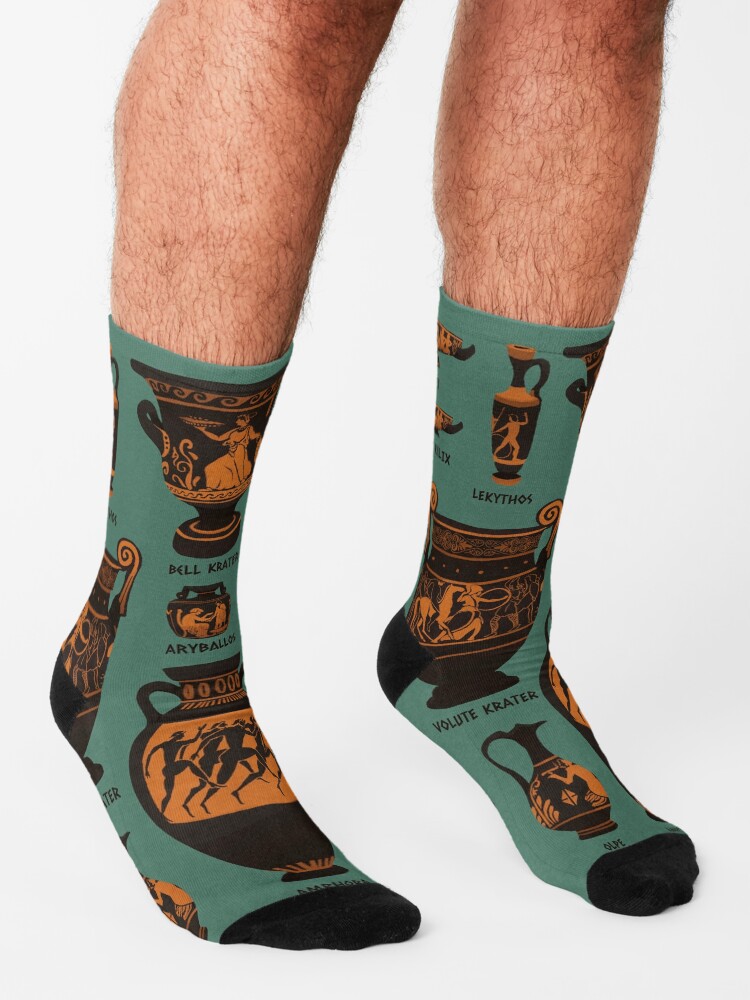 "Ancient Greek Pottery" Socks for Sale by flaroh | Redbubble