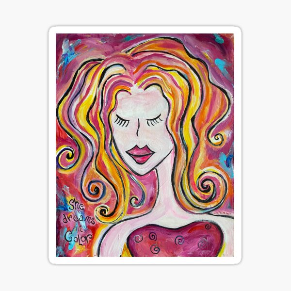 "Dream In Color" Sticker for Sale by Deana-McGarr | Redbubble