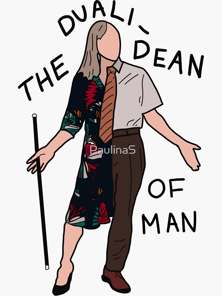 "The Duali-Dean of Man (Community)" Sticker by PaulinaS | Redbubble