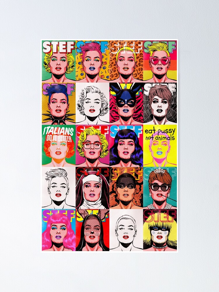 "Stef Art" Poster for Sale by butcherbilly | Redbubble