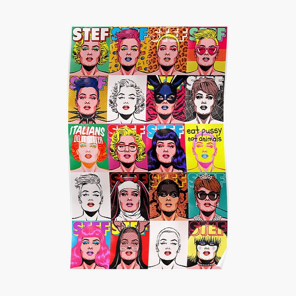 "Stef Art" Poster for Sale by butcherbilly | Redbubble