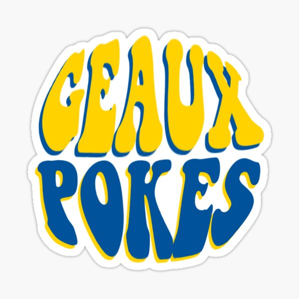 "Mcneese Geaux Pokes Sticker" Sticker for Sale by Grace-Welch | Redbubble