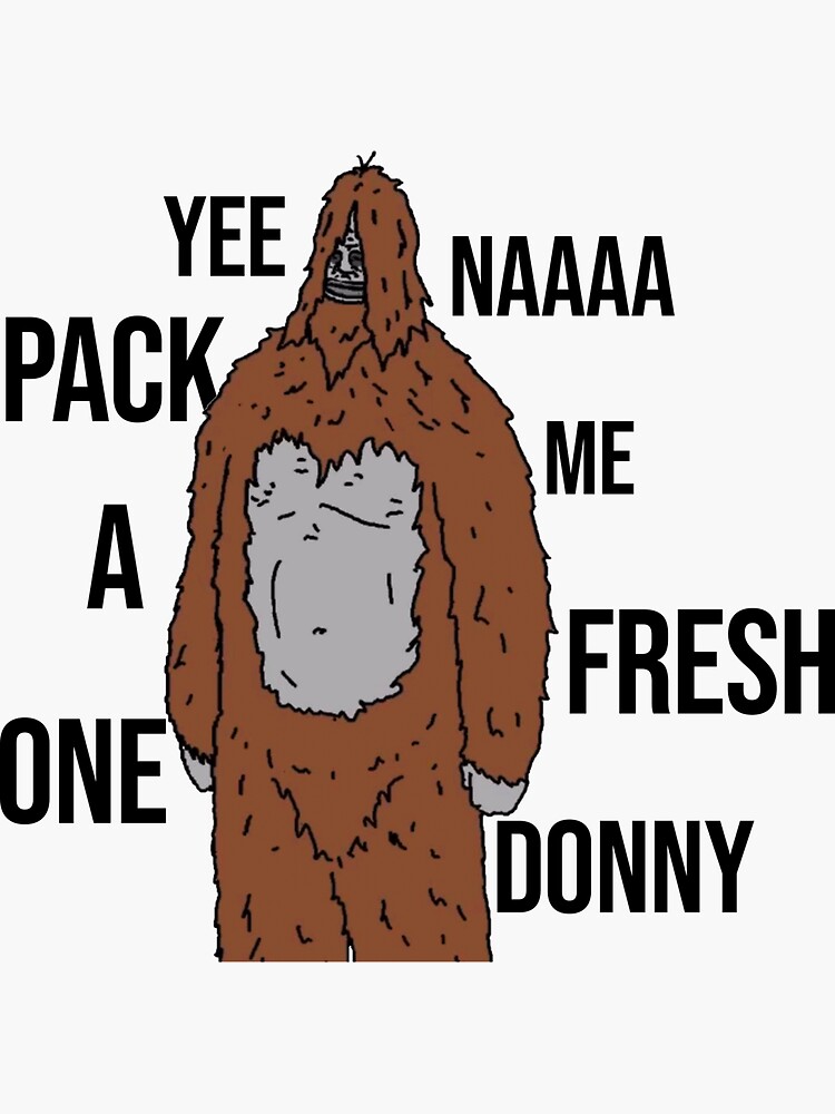 Sassy The Sasquatch Sticker For Sale By Cluee Redbubble