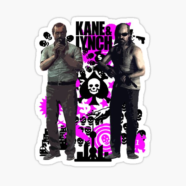 "Kane & Lynch" Sticker for Sale by red-leaf | Redbubble
