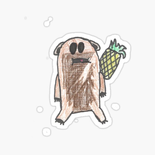 "The Pineapple Bear" Sticker for Sale by BrookesSchool | Redbubble