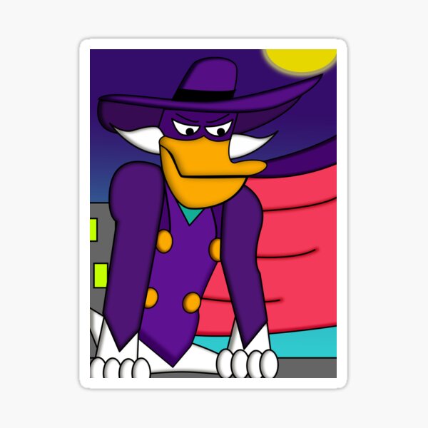 "Darkwing Duck from Ducktales" Sticker by maxpeterpowers | Redbubble
