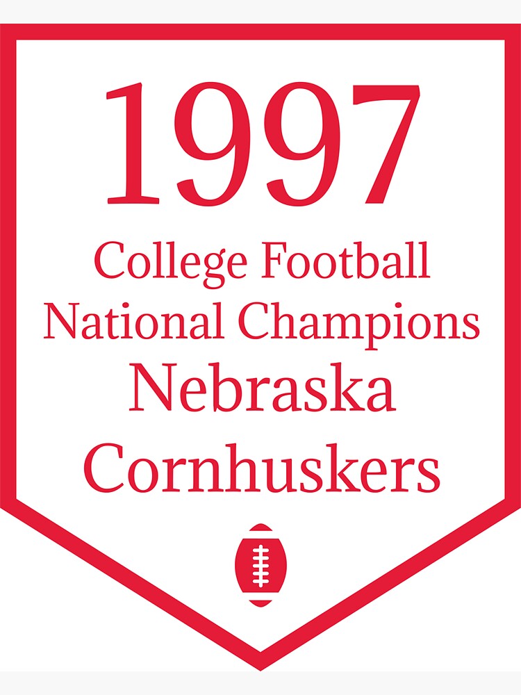 "CFB National Champions - Nebraska 1997" Magnet for Sale by mcseidl1 ...