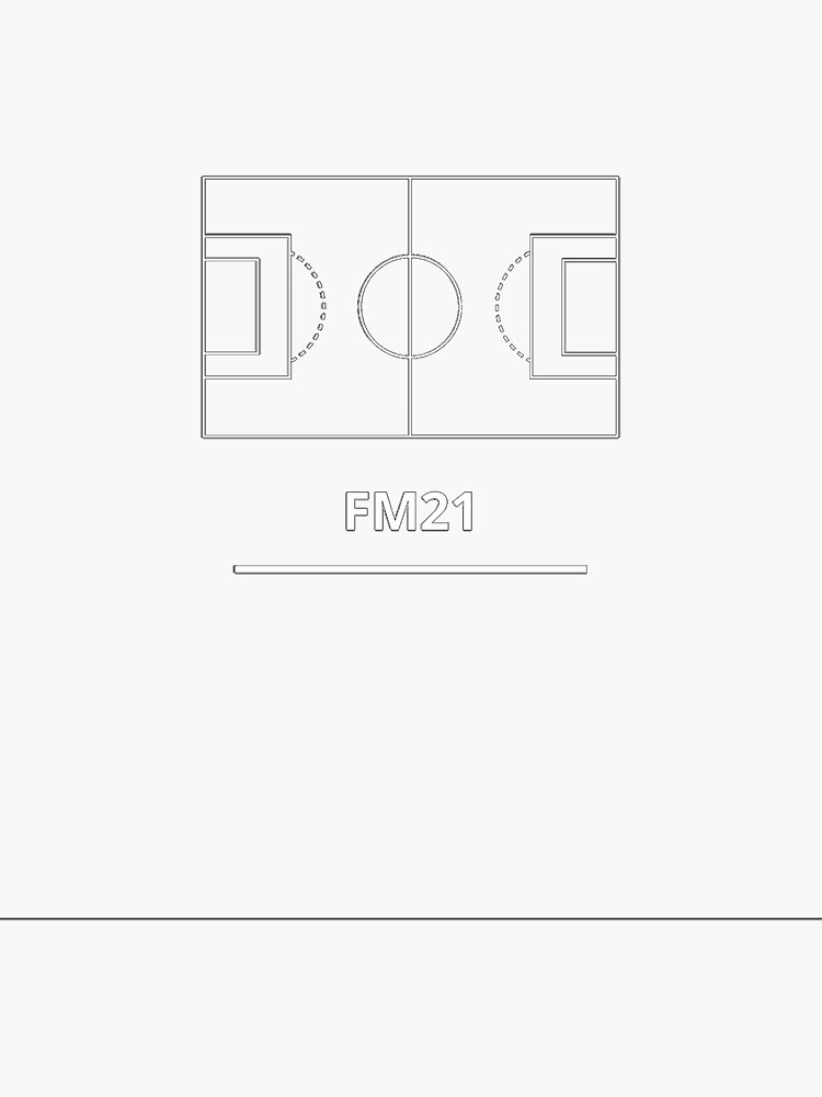 "FM21 football manager T-Shirt" Sticker for Sale by FOFA600 | Redbubble