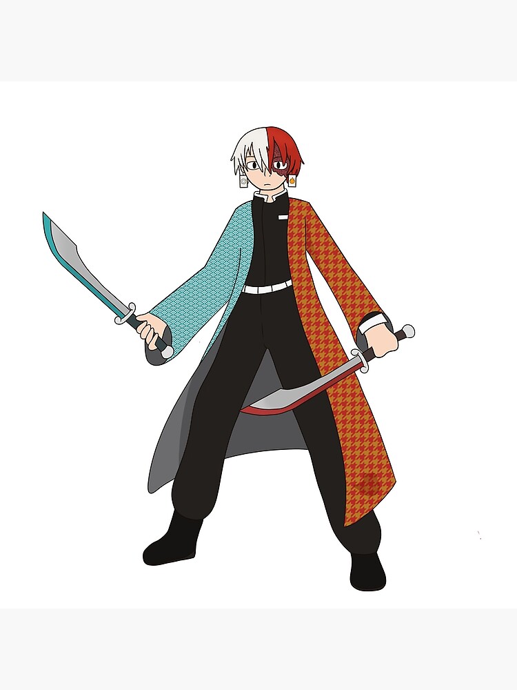 "Demon Slayer Todoroki" Poster by RedGummies | Redbubble