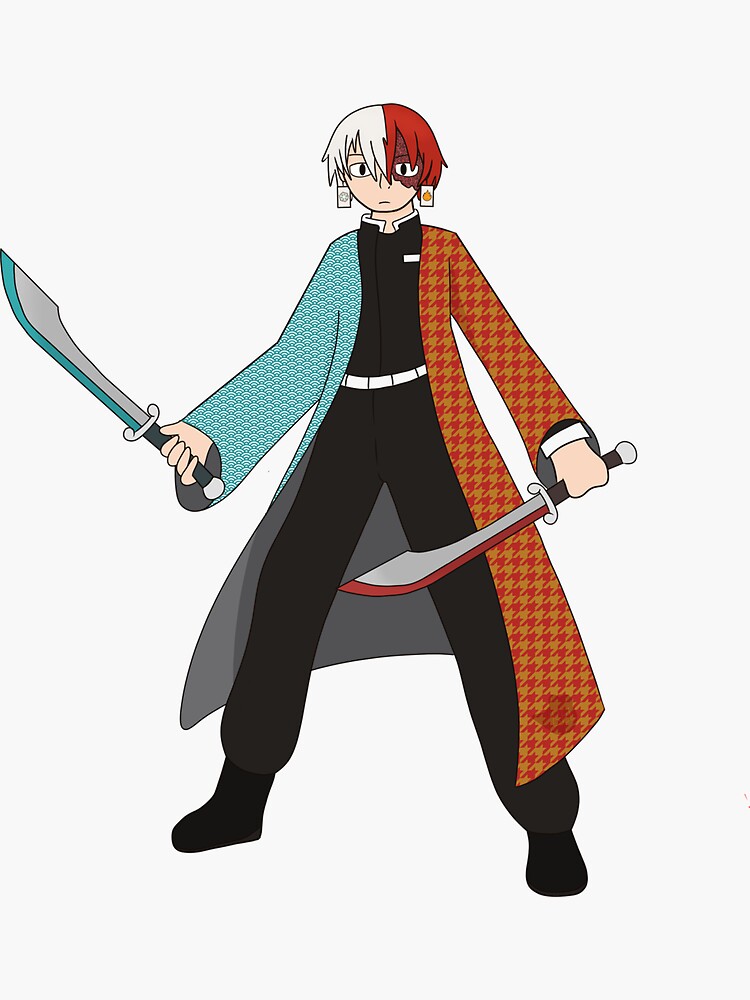 "Demon Slayer Todoroki" Sticker for Sale by RedGummies | Redbubble