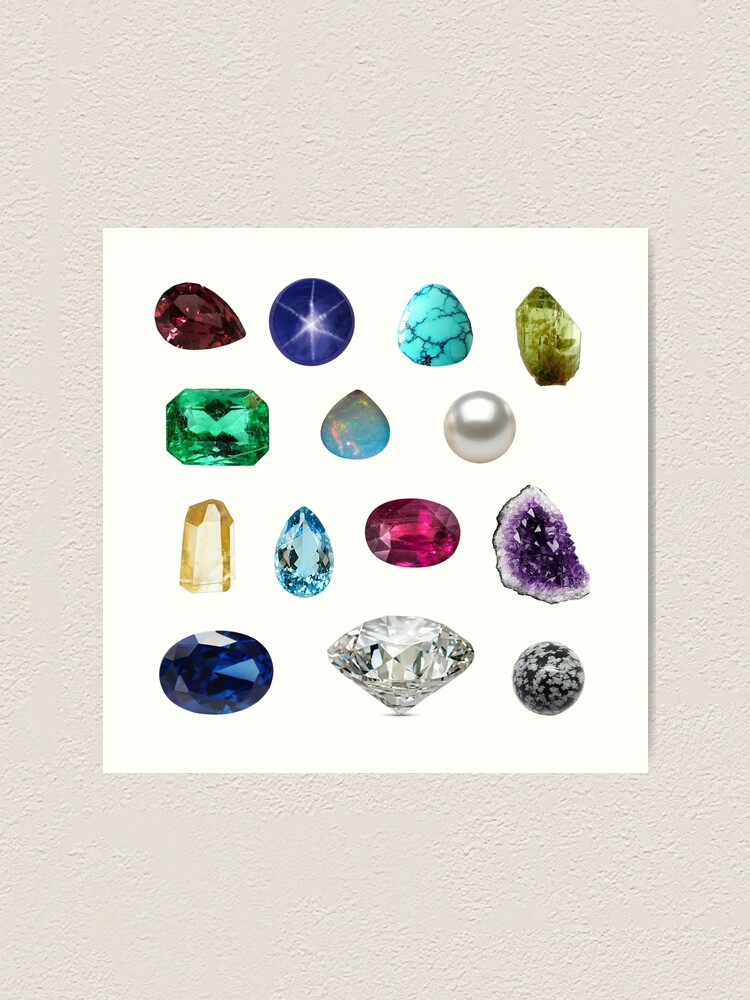"Birthstones " Art Print by LunaNoodleArt | Redbubble