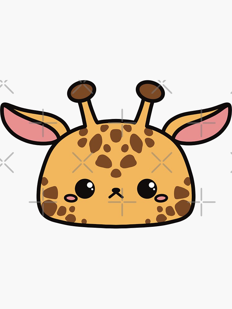 "Chibi Giraffe" Sticker for Sale by HermitCreations | Redbubble