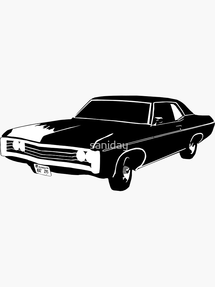 "Chevy Impala" Sticker by saniday | Redbubble