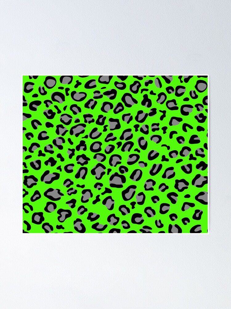 "neon green cheetah print pattern " Poster for Sale by megan1007 ...
