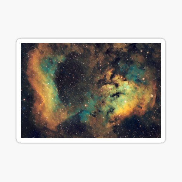 "NGC 7822 - Hubble Palette Narrowband" Sticker by giancarloerra | Redbubble