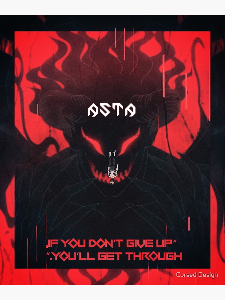 "Liebe アスタ - Anti Magic power ( Black Clover )" Poster by hatimbahia ...