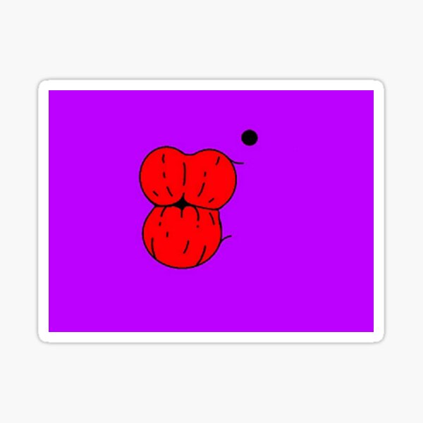 "Kissy face" Sticker for Sale by Handydandydraws | Redbubble