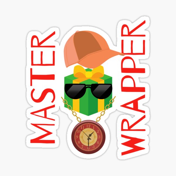 "Master Wrapper" Sticker by SnarkSharks | Redbubble