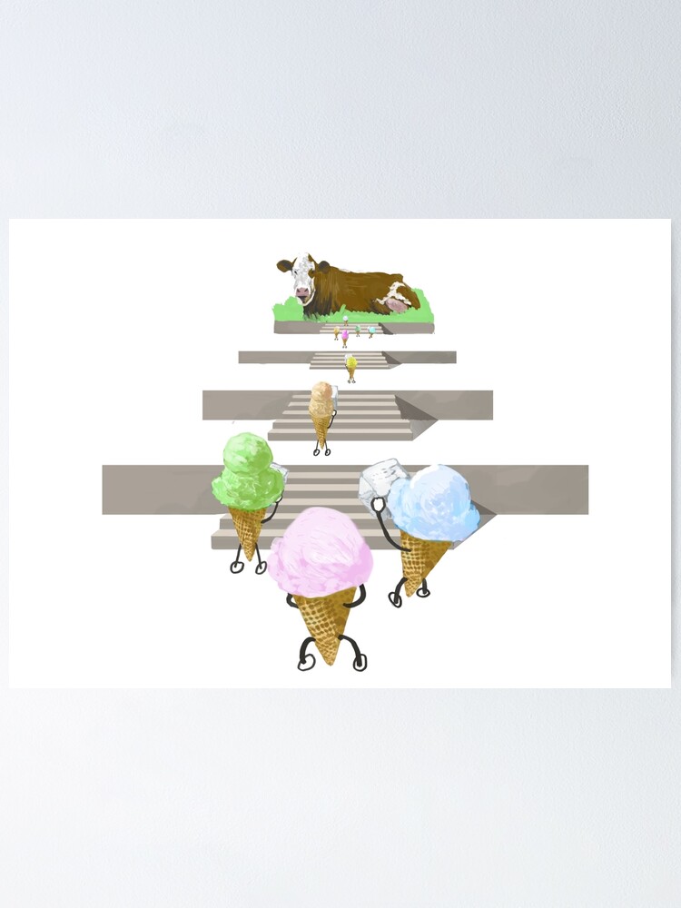 "Ice Cream God" Poster by A-Pale-Blue-Dot | Redbubble