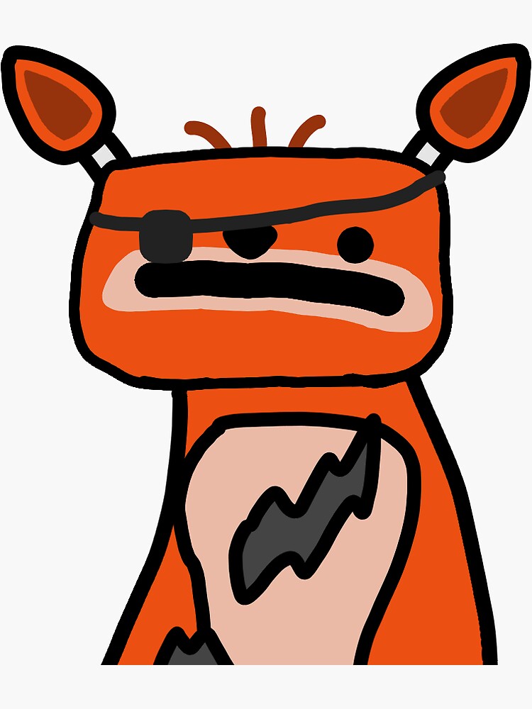 "Foxy (FNaF)" Sticker for Sale by MrMeowser | Redbubble