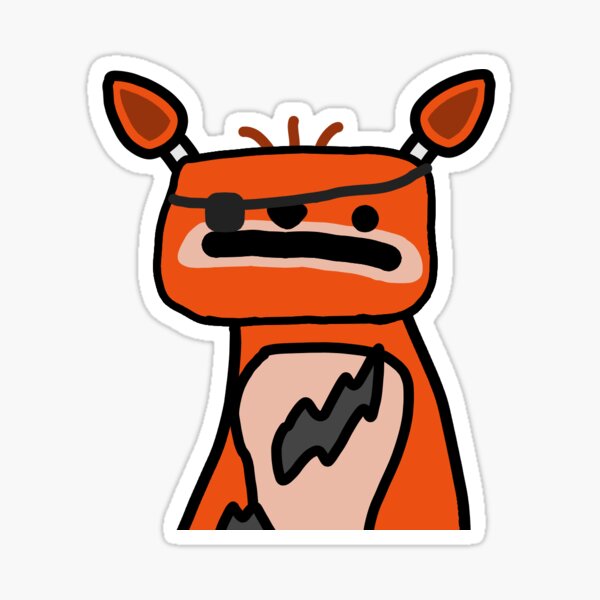 "Foxy (FNaF)" Sticker for Sale by MrMeowser | Redbubble