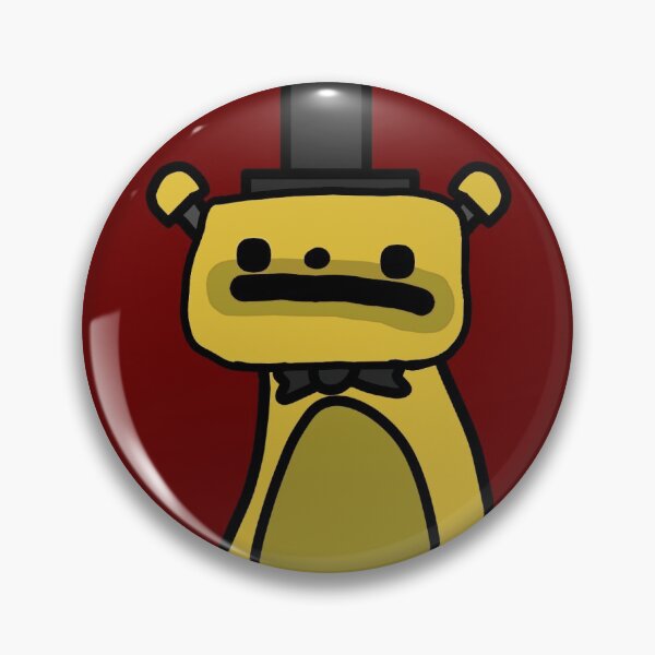 Fnaf Golden Freddy Pins and Buttons | Redbubble