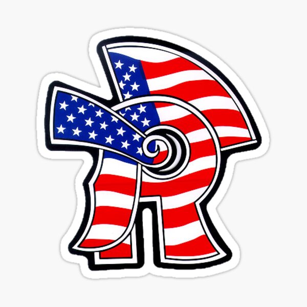 "Red and Bright Blue and US Stars and Stripes Patriotic Trevians ...