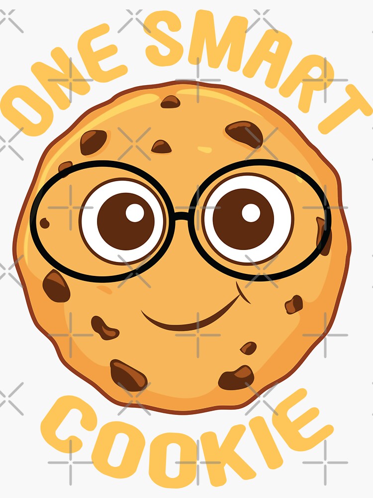 "One Smart Cookie" Sticker by TheInkElephant | Redbubble