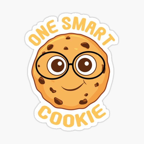 "One Smart Cookie" Sticker by TheInkElephant | Redbubble