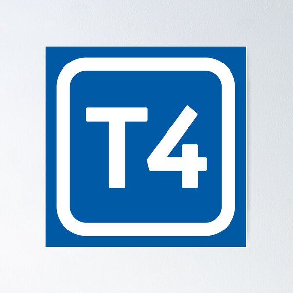 "T4 Sydney Trains Symbol" Poster for Sale by in-transit | Redbubble
