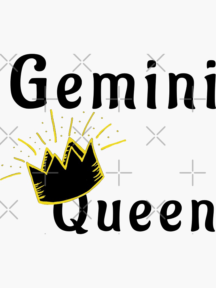 "Gemini Queen" Sticker by ColorfulMystic | Redbubble