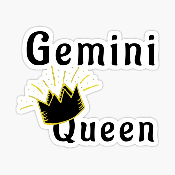 "Gemini Queen" Sticker by ColorfulMystic | Redbubble