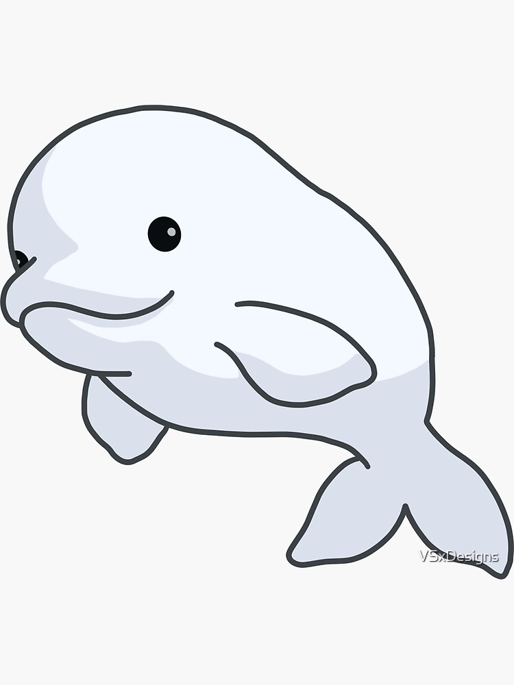 "Baby Beluga" Sticker for Sale by VSxDesigns | Redbubble