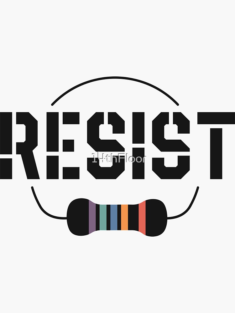 "Gift For Electrical Engineer Graduate Men Resist Circuit" Sticker by ...